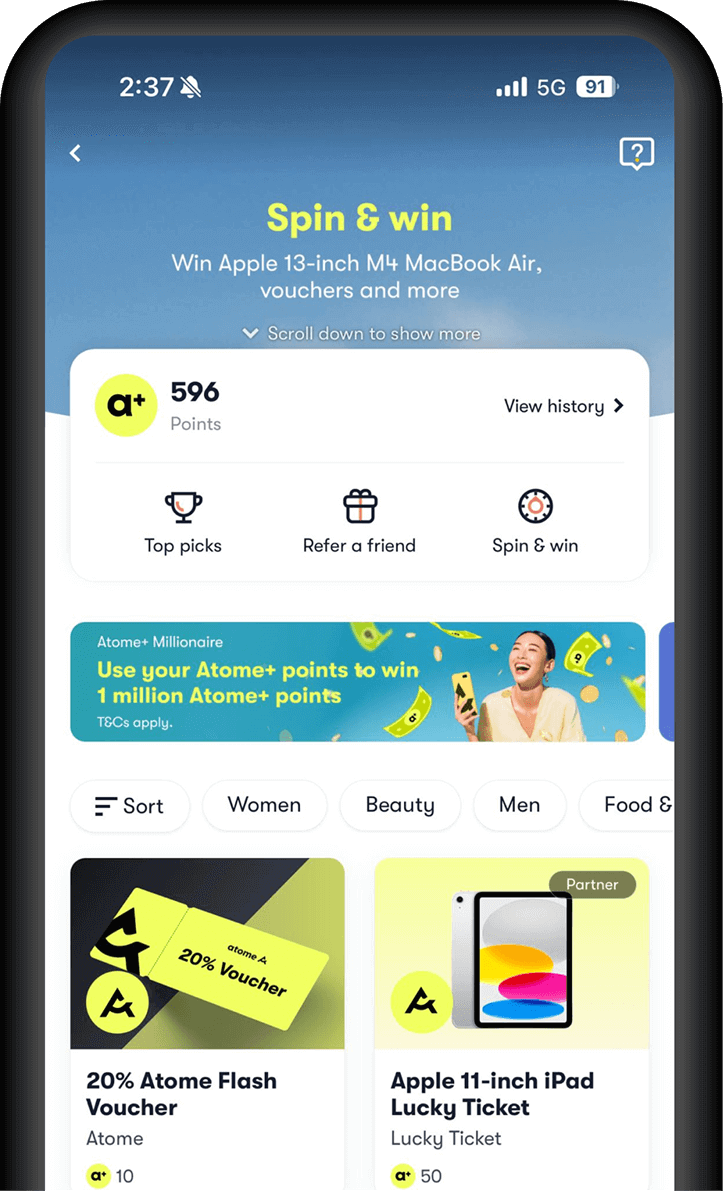 Atome+ | One loyalty program. Endless extraordinary rewards |Singapore